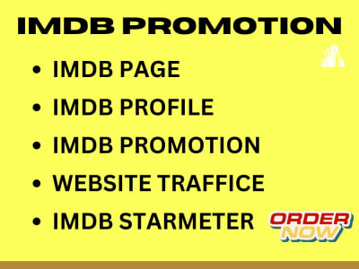 Promote and rate your imdb link, imdb profile to real active audience ...