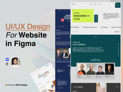 Creative and Premium Website Design in Figma | Upwork