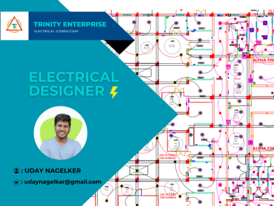 Electrical layout design of floor plan on Autocad | Upwork