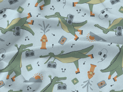 A custom illustrated children's pattern design in repeat | Upwork