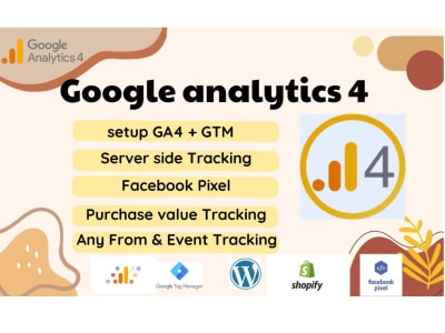 Google analytics4,ga4 ecommerce conversion tracking facebook pixel by GTM | Upwork