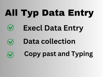 Data entry | Accuracy in Data Entry | Excel Data Entry | Data Input ...