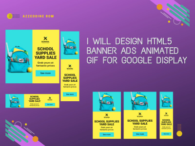 A design GIF animated HTML5 banner ads for Google Display | Upwork
