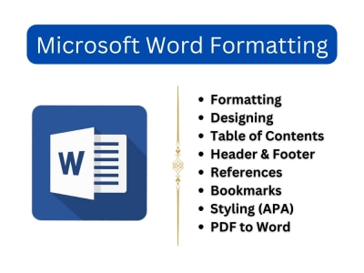 Your MS Word document designed, created, edited, and formatted. | Upwork