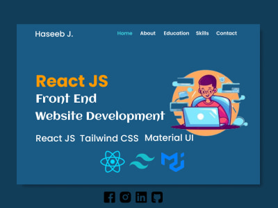 React JS | React Developer | React Front End Website Developer | Upwork
