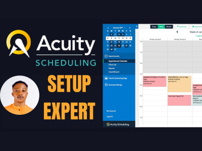 A complete acuity scheduling setup, calendly and online booking ...