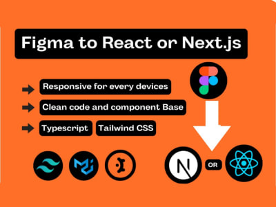 Next.JS, React.JS, Landing Page Tailwind CSS HTML CSS ReactJS NextJS | Upwork