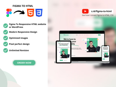 Figma to HTML, CSS, JS | Pixel Perfect | Responsive | No Framework| Clean | Upwork