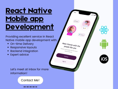 Top Notch React Native Mobile App Provider | Custom Development-Bug Fixing | Upwork