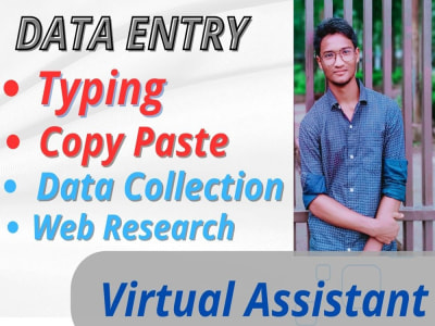 Perfect data entry, typing, web research, data collection, pdf conversion. | Upwork