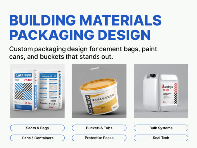 Sturdy, custom-pack design for building materials. | Upwork