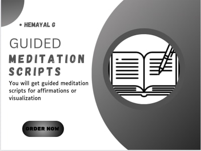 Guided meditation scripts for affirmations or visualization | Upwork