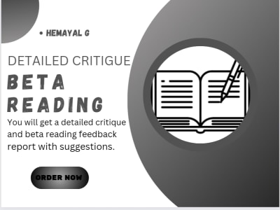 A detailed critique and beta reading feedback report with suggestions ...