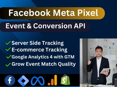 Facebook Meta Pixel Conversion API, ga4 Server Side Tracking via GTM | Upwork