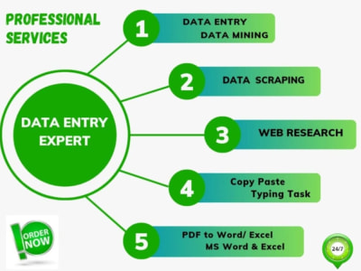 Data Entry, Data Collection, Typing, Copy Paste, Web Research | Upwork