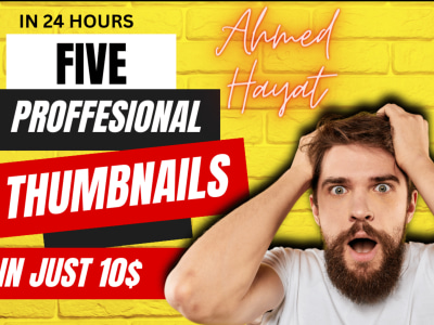 "Engaging YouTube Thumbnails Package: 5 Designs for $10" | Upwork