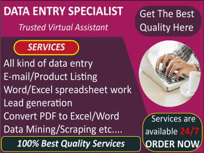Special virtual assistant | data entry | PDF converter | google spreadsheet | Upwork