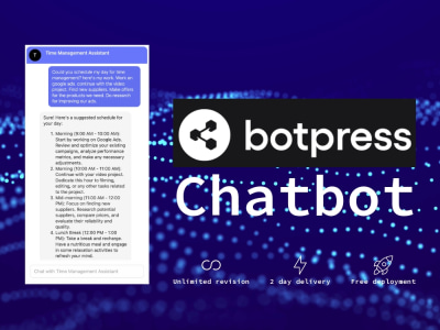 A custom chatbot using botpress | Upwork