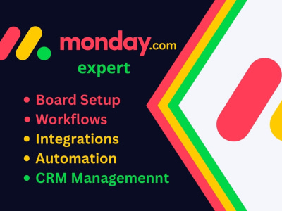 A monday workspace setup, monday automations, monday integration, workflow | Upwork
