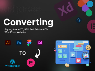 Pixel perfect Figma, XD,PSD and AI to wordpress website using elementor ...