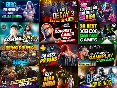 An amazing Gaming YouTube thumbnail | Upwork