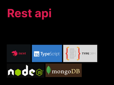 Node js rest api using nestjs. | Upwork