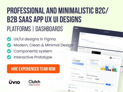 Professional and Minimalistic B2C/B2B SaaS App UX UI Designs ...