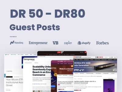 Guest Blogging Campaign (DR50 - DR80 Placements) | SEO | Link Building ...