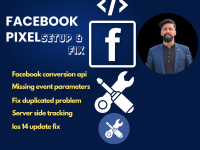 A setup or fix facebook pixel conversion API for tracking | Upwork