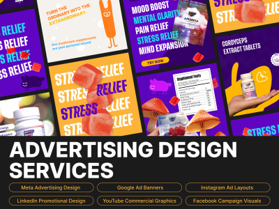 Fantastic vibrant Ad design for multiple platforms | Upwork