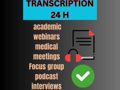 Quality transcription of your audio/video within 24hrs. Quick TAT. | Upwork