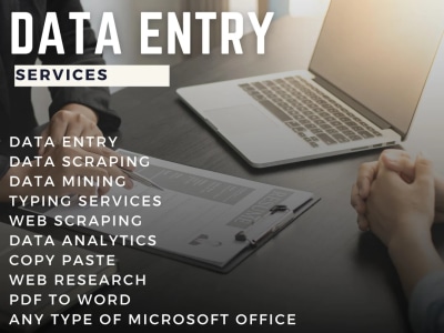Data entry, scraping, mining and all typing services | Upwork