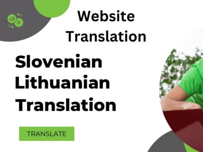 Your website translated from English to Lithuanian/Slovenian and vice versa | Upwork