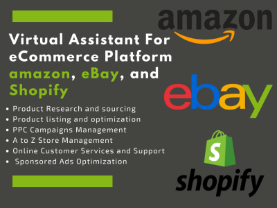 ECommerce Virtual Assistant for amazon FBA, eBay, and Shopify | Upwork