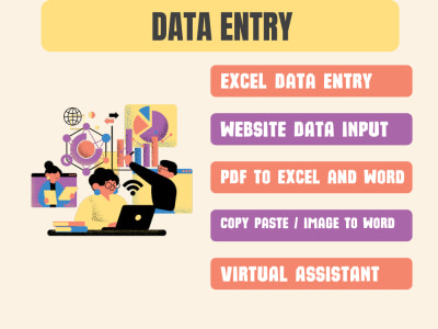 Fast data entry, typing, copy paste, PDF to Excel and Virtual Assistant | Upwork