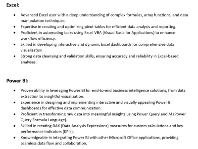 Microsoft Excel & Power BI Expert offering Accuracy and Precision | Upwork