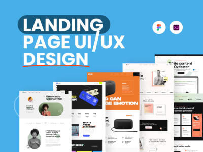 Premium Figma & XD Landing Page UI/UX Design | Responsive Conversion Driven | Upwork