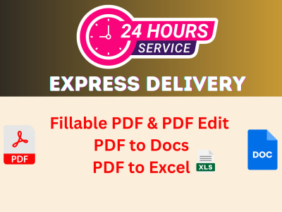 Fillable PDF Forms up to 10 pages or more and PDF edit within 24 hours. | Upwork