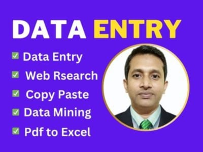 An accurate data entry, b2b lead gen, web research, copy-paste services | Upwork
