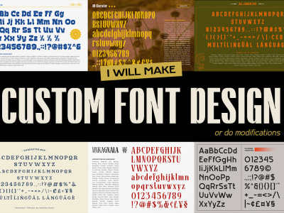 A custom typeface/font design for your brand identity | Upwork