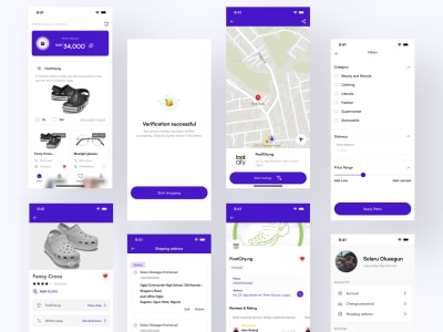 A custom ui/ux design for your E-commerce app | Upwork