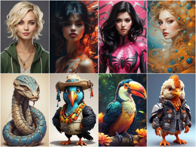 Create fantasy characters concept art images using midjourney | Upwork