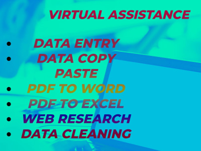 Data Entry, PDF Conversions , PDF to Word, PDF to Excel, PDF to ...