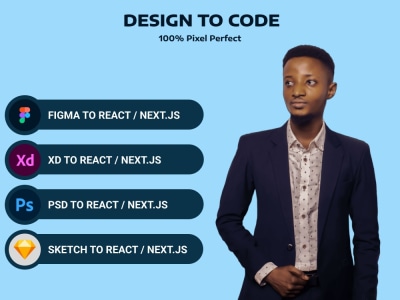 Figma, Adobe XD, Sketch, and PSD converted to React.js/Next.js | Upwork