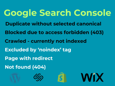 Google Search Console | Indexing Issues | Coverage Errors | 404 Not Found | Upwork