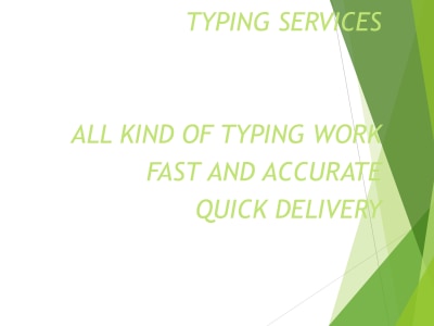 Fast and accurate typing work | Upwork