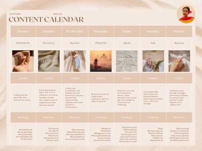 Custom Content Calendar Creations Tailored Just for You! | Upwork