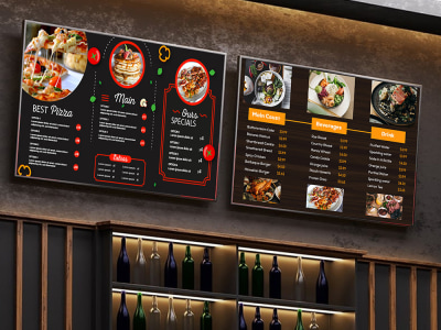 Digital screen menu for your restaurant cafe or bar | Upwork