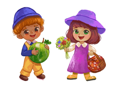 Cute character design for children’s book | Upwork