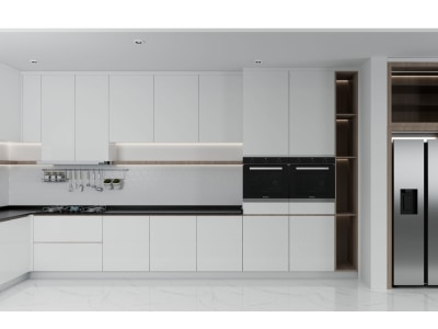 Modern kitchen design with high resolution rendering | Upwork